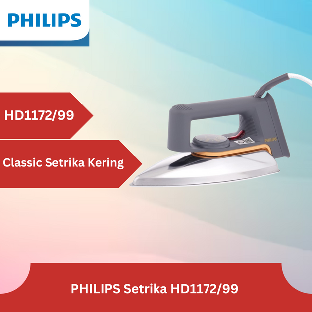 Teckwah Online ID | Philips Setrika Kering Classic HD1172/99 - Hitam